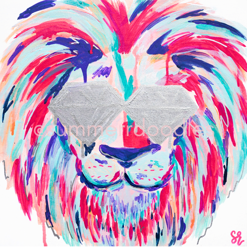 Drippy Lion | Alpha Delta Pi – summerdoodles